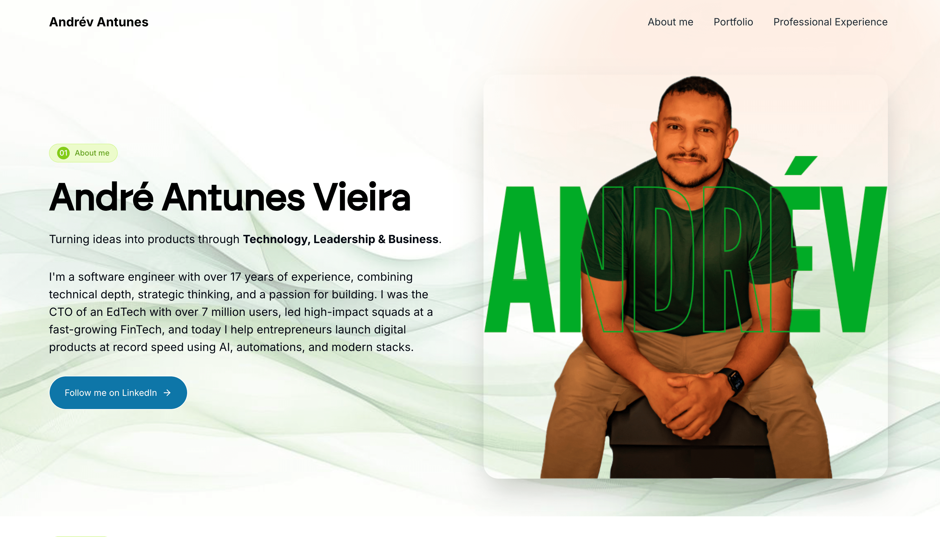 André Antunes Vieira – Full Stack Engineer & Tech Leader